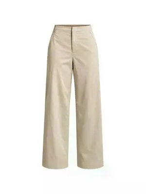 Vince Wide-leg Cotton Trousers - Neutrals
