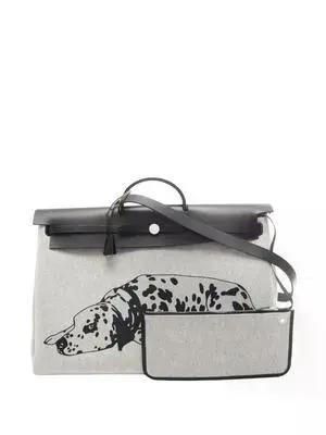 Hermès 2025 Toile And Vache Hunter Herbag Zip Cabine 50 Travel Bag - Neutrals