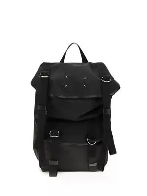 MAISON MARGIELA High Tech Four Stitches Buckle Backpack - Black