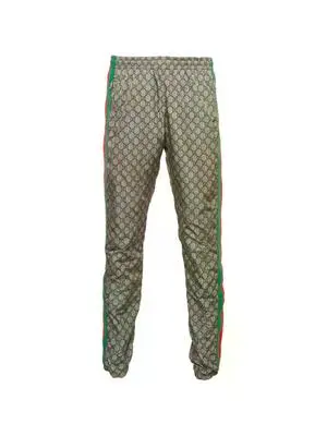 Gucci Gg Supreme Track Pants - Grey
