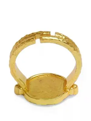 OTTOMAN HANDS Pearl Shield Stacking Ring