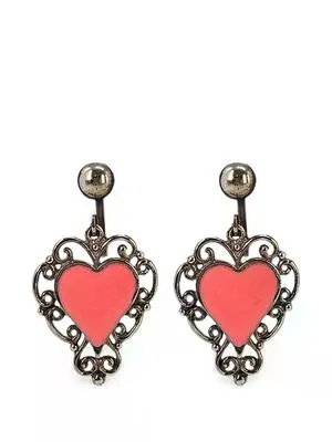 MADISON 1970s Heart-motif Filigree Earrings
