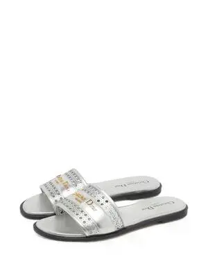 Dior D-lane Logo-plaque Flat Sandals