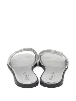 Dior D-lane Logo-plaque Flat Sandals