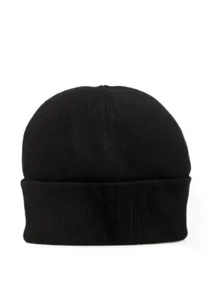 Fred Perry Embroidered-logo Beanie Hat - Black