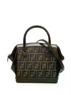 Fendi 2000-2010 Zucca Canvas Satchel - Brown