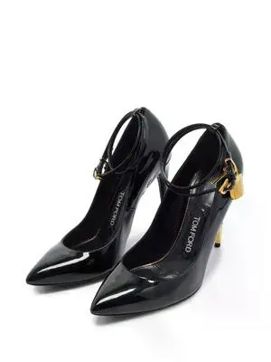 TOM FORD Padlock Pointed-toe Pumps - Black