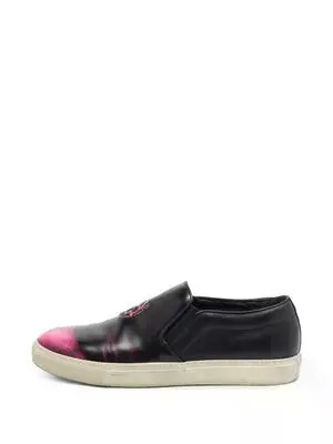 Alexander McQueen Skull Slip-on Sneakers - Black
