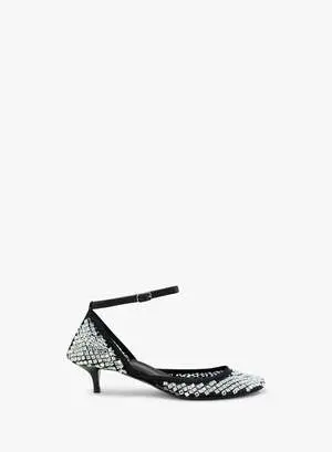 Christopher Esber Minette Bezeled Ballet Mary Jane Heel - Black