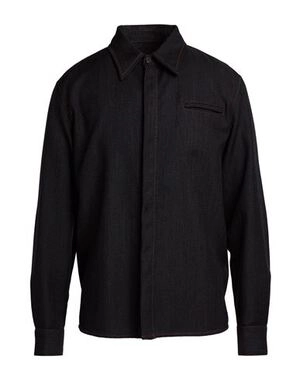 Emporio Armani Shirt Midnight Size Virgin Wool, Polyester - Blue