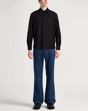 Emporio Armani Shirt Midnight Size Virgin Wool, Polyester