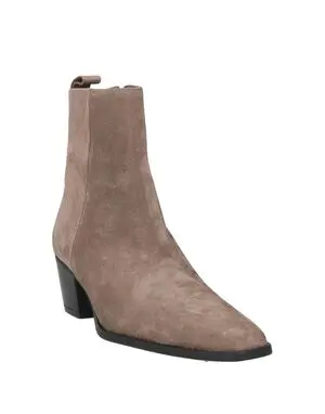 BIANCA DI Ankle Boots Taupe Size Leather