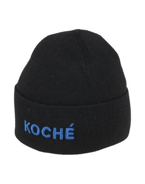 Koché Woman Hat Blue Size M Wool Black