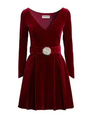 Chiara Boni La Petite Robe Mini Dress Brick Size Polyester, Polyamide, Elastane