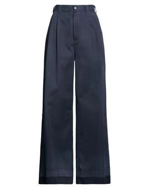 MAISON MARGIELA Woman Pants Camel Size 6 Cotton Blue