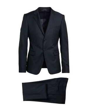 Emporio Armani Suit Midnight Size Wool - Blue