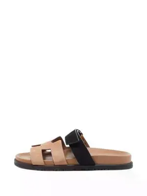 Hermès Chypre Cut-out Sandals - Neutrals
