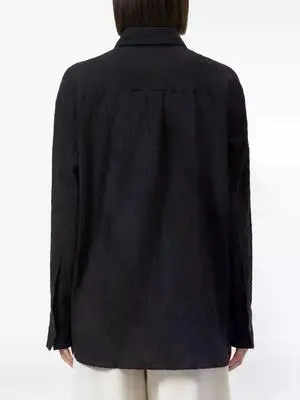 Closed Crinkle-effect Blouse
