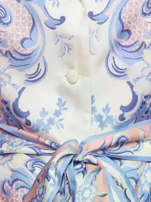Zimmermann Postcard Floral-print Shirt And Shorts Set