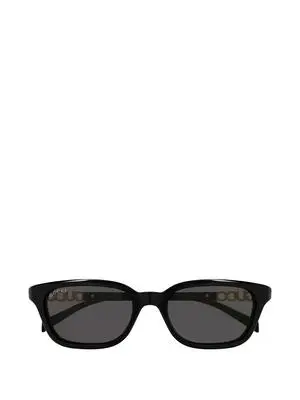 Gucci Logo-plaque Rectangle-frame Sunglasses