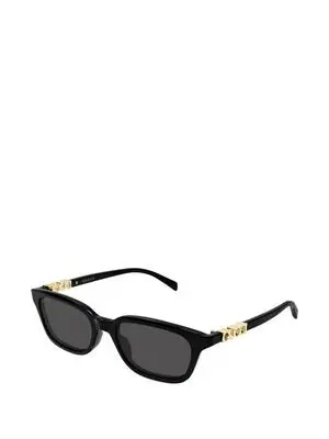 Gucci Logo-plaque Rectangle-frame Sunglasses