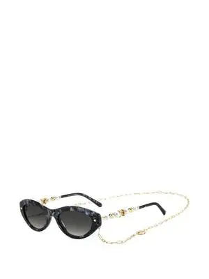 Carolina Herrera Faux-pearl-embellished Cat-eye Sunglasses