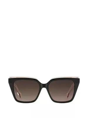 Carolina Herrera Geometric-frame Sunglasses - Black