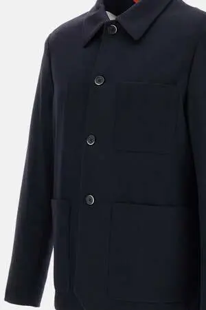 Barena Venezia Overshirt Visal Cashmere - Blu