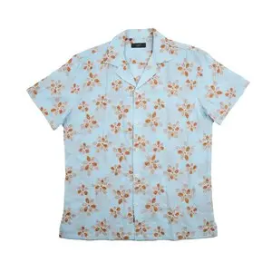 EIGHT X Serene Artisan Short Sleeve Shirt - Blue
