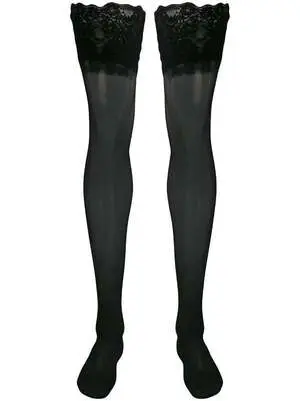 Wolford Satin Touch 20 Stay Up - Black