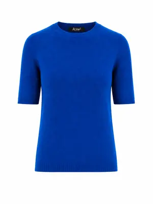 LA ROSE Maglia 3/4 Cashmere - Bluette