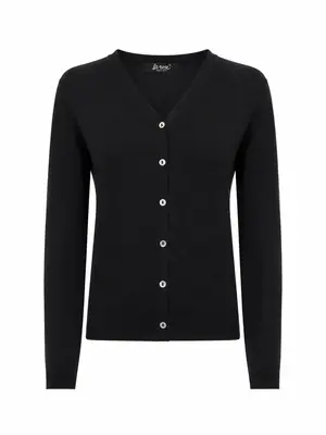 LA ROSE Cardigan Knit Black