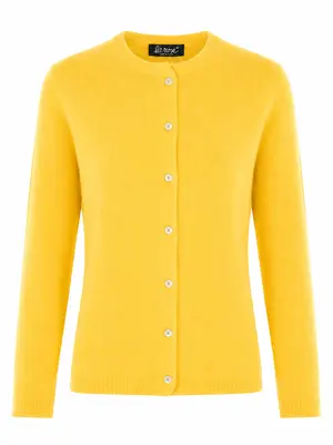 LA ROSE Cashmere Cardigan - Giallo