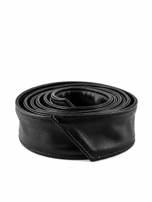 LA ROSE Leather Belt - Black