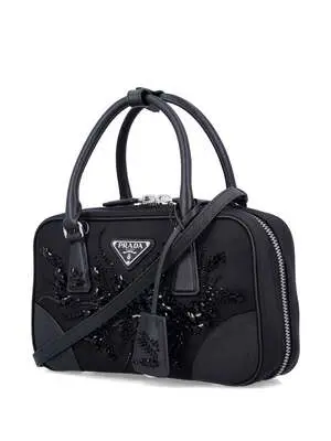 Prada Embroidered Detailing Mini Bag