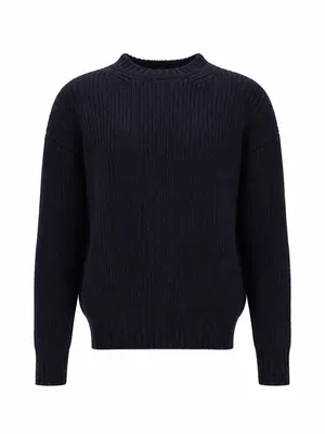 Saint Laurent Pull Long Col Rond Manches Cha