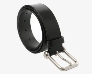 ANN DEMEULEMEESTER Marin 3,5 Cm Archive Buckle Belt Oily Calf Skin - Black