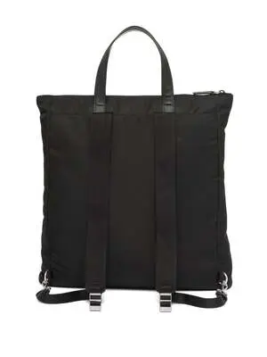 Prada Re Nylon Saffiano Leather Tote Bag