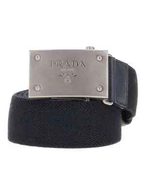 Prada Logo Buckle Belt