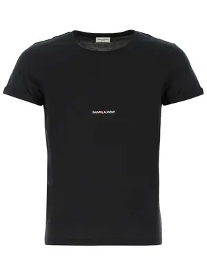 Saint Laurent Crew Neck T Shirt - Nero