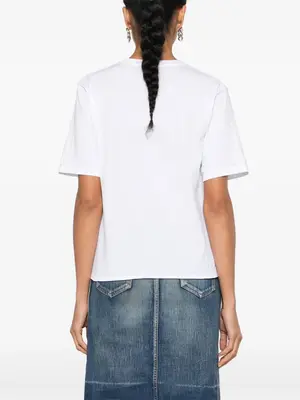 Saint Laurent Logo Print T Shirt