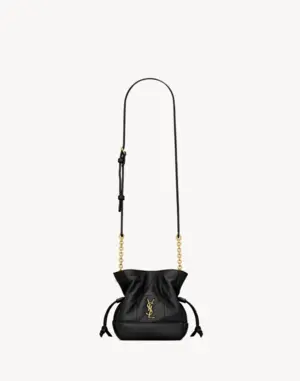 Saint Laurent Pw Mbag 7 Agneau Pos.ev - Noir