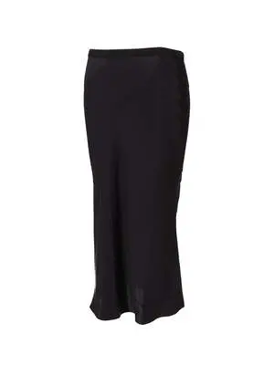 ANINE BING Bar Silk Skirt