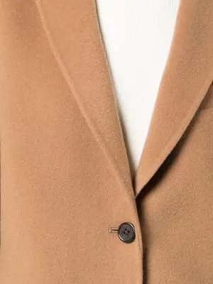 ANINE BING Quinn Blazer Camel Cashmere Blend