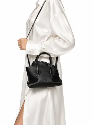 Attico La Passeggiata Mini' Top Handle - Black