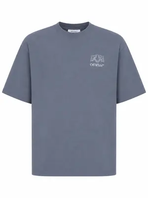Off-White Offline Half Arrow Skate S/s Tee - Cloud Blu Graphite