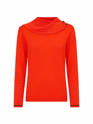 Paul Smith Knitted Sweater Roll Neck - Orange