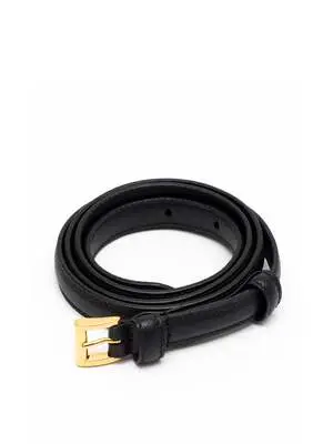 Prada 1cm Saffiano Leather Belt Black