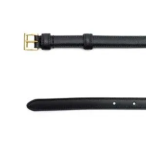 Prada 1cm Saffiano Leather Belt Black