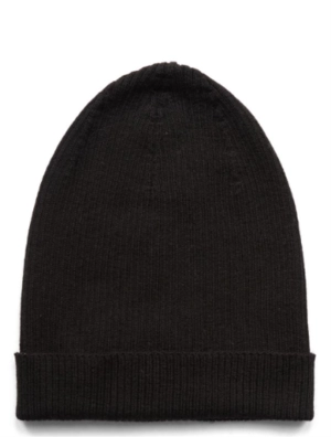 Rick Owens Ribbed Beanie - Black
